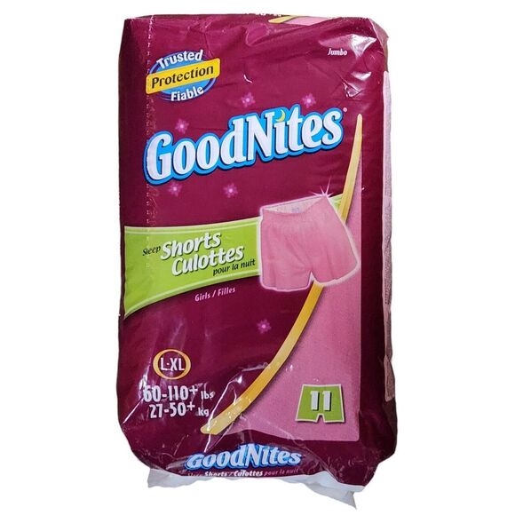 Accessories | Goodnites Sleep Shorts Pink Lxl Plastic Backed Diaper ...